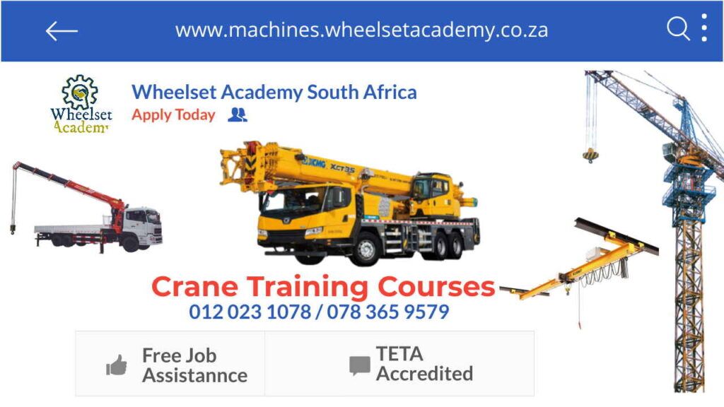 Crane Training - Wheelset Academy South Africa Accredited
